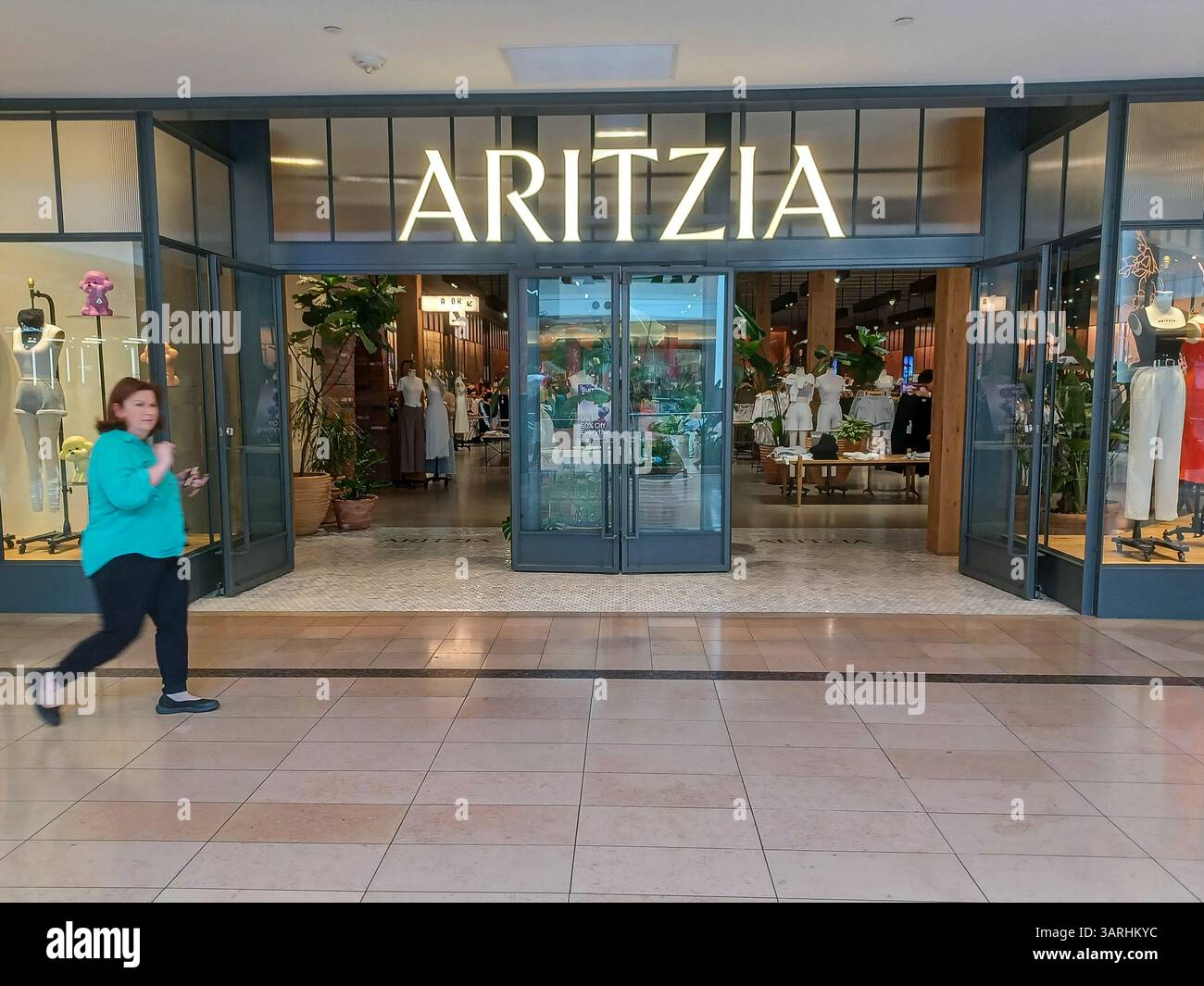 Toronto, ON, Canada – January 2, 2025: View at the Aritzia store sign ...