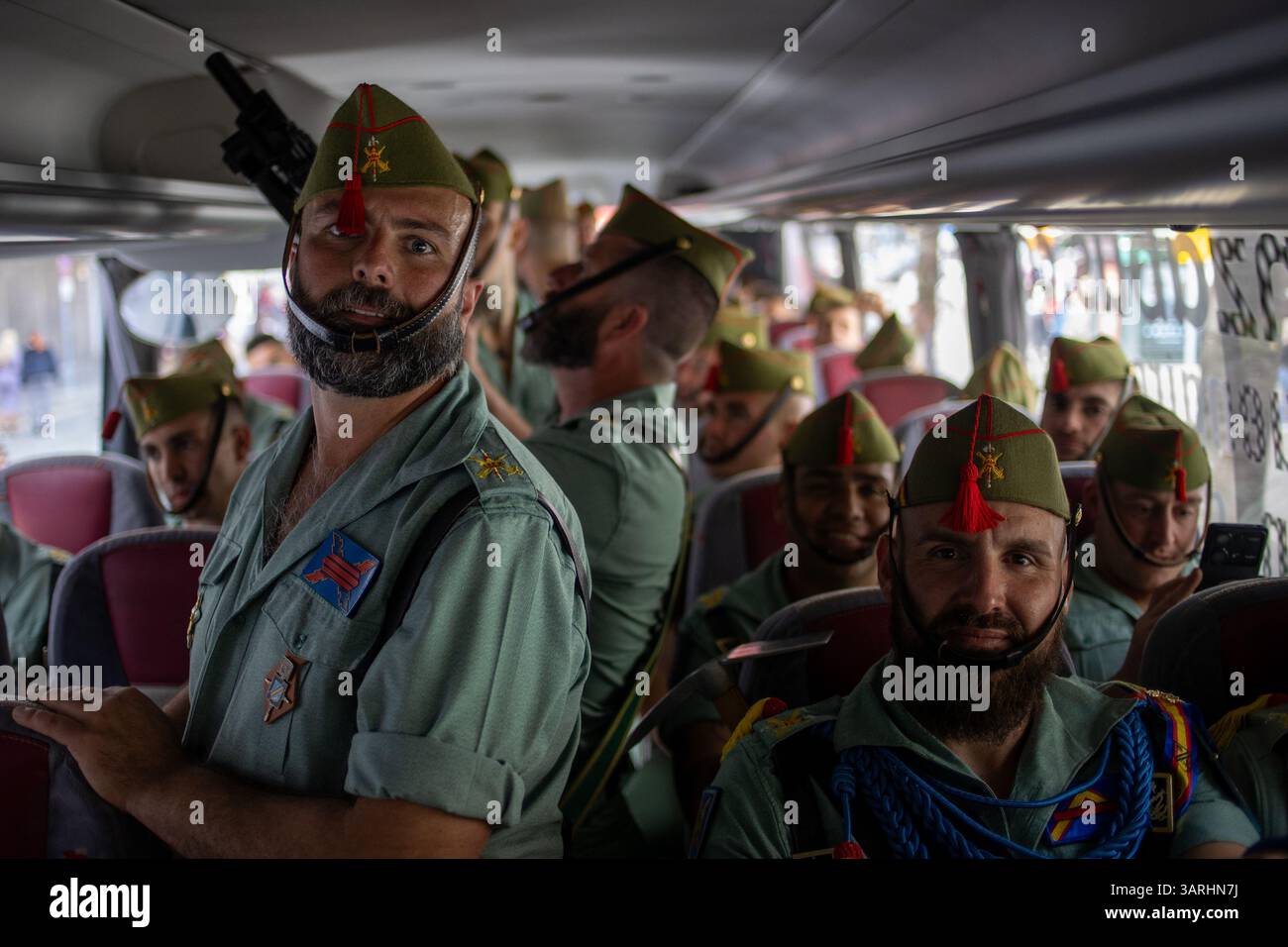 A group of legionaries poses for the camera after the transfer of the ...