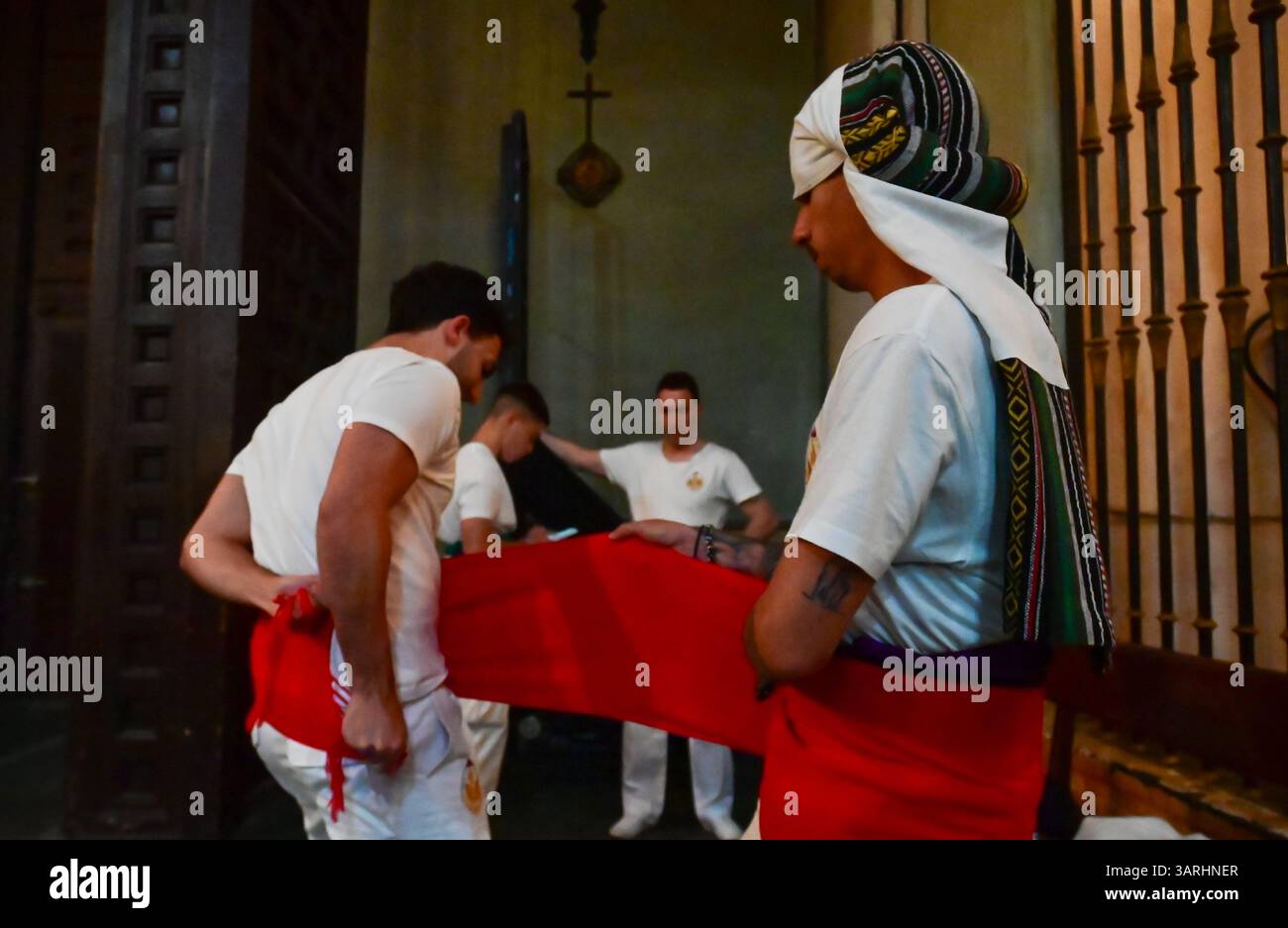 Madrid, Madrid, SPAIN. 16th Apr, 2025. Despite the procession's ...