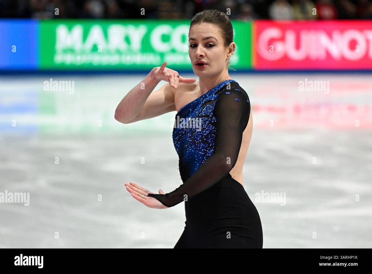March 28, 2025, Boston, Mass: Kristen Spours of Great Britain skates in ...