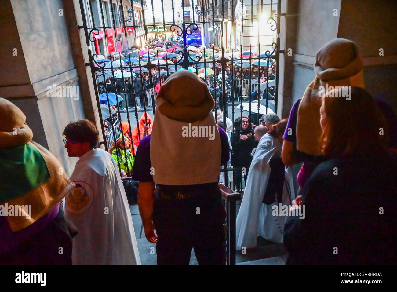 Madrid, Madrid, SPAIN. 16th Apr, 2025. Despite the procession's ...
