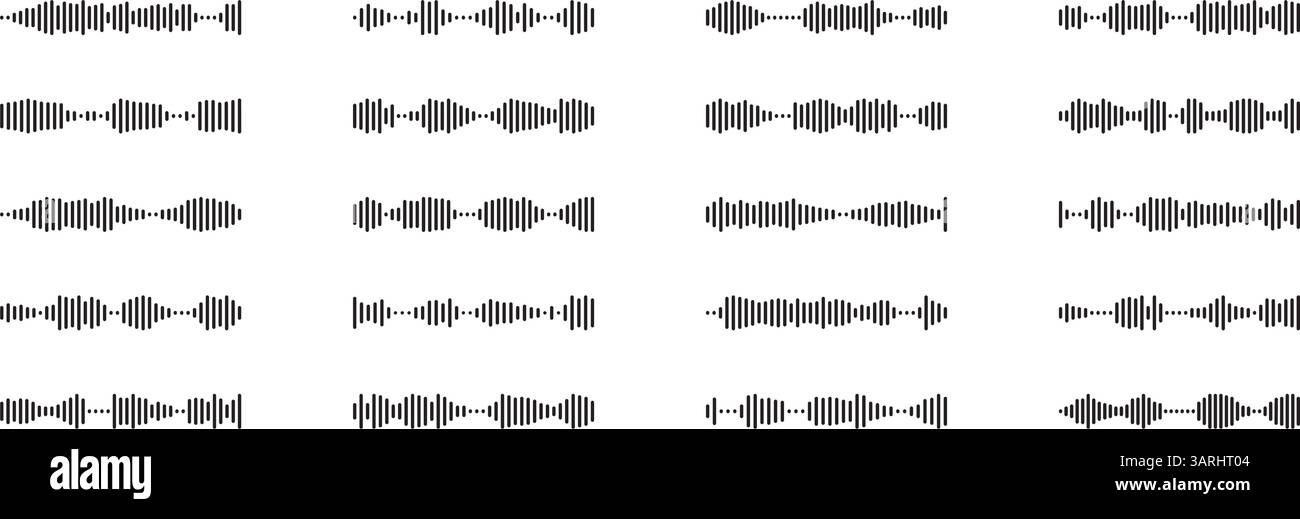 Audio spectrum analyzer icon set. Vector elements for music player ...