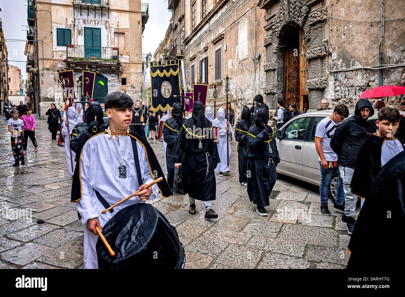 Holy Week in Palermo PALERMO, ITALY - APRIL 17: Procession of the ...