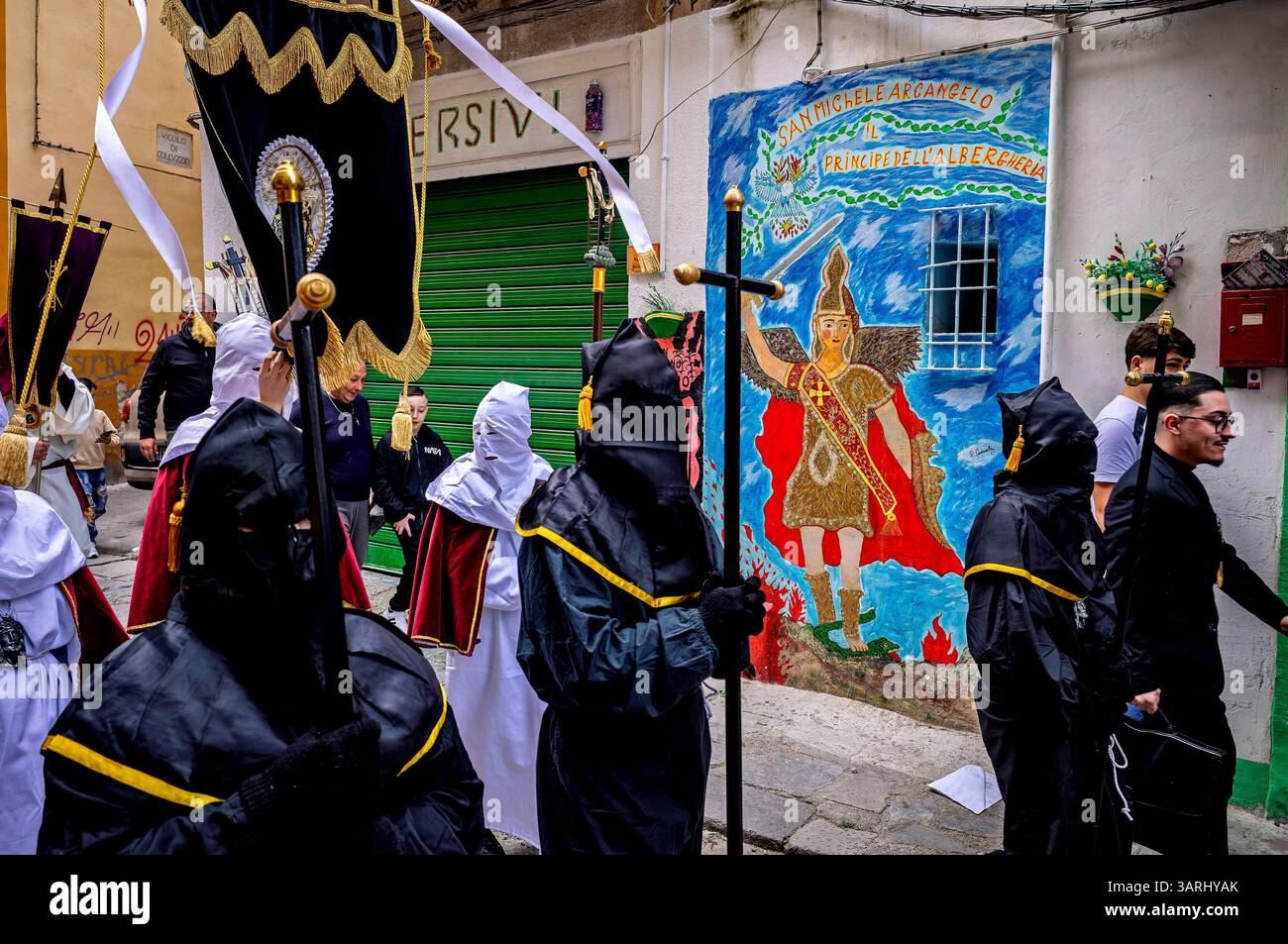 Holy Week in Palermo PALERMO, ITALY - APRIL 17: Procession of the ...
