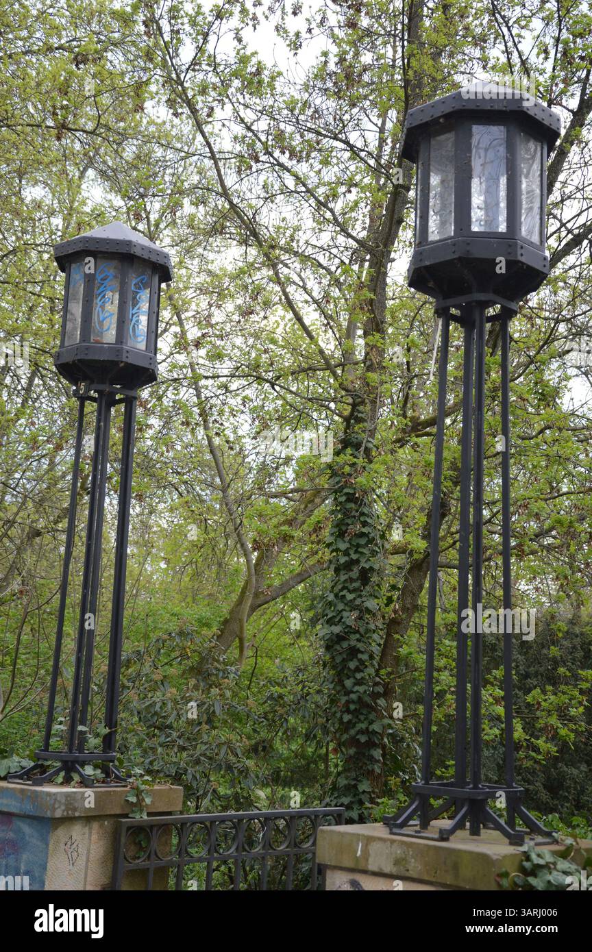 Berlin, Germany - April 14, 2025 - Lietzenseepark in Charlottenburg ...