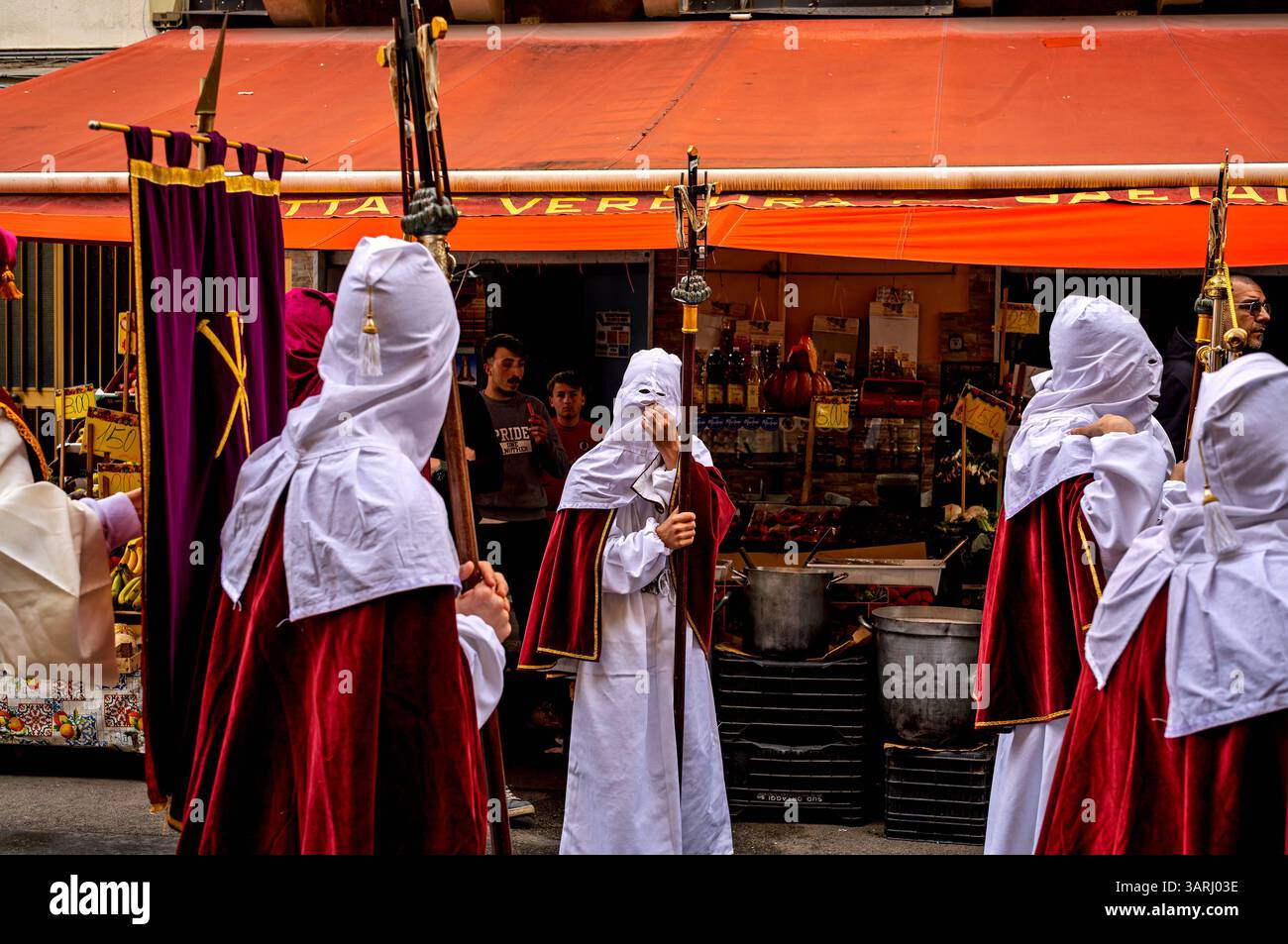 Holy Week in Palermo PALERMO, ITALY - APRIL 17: Procession of the ...