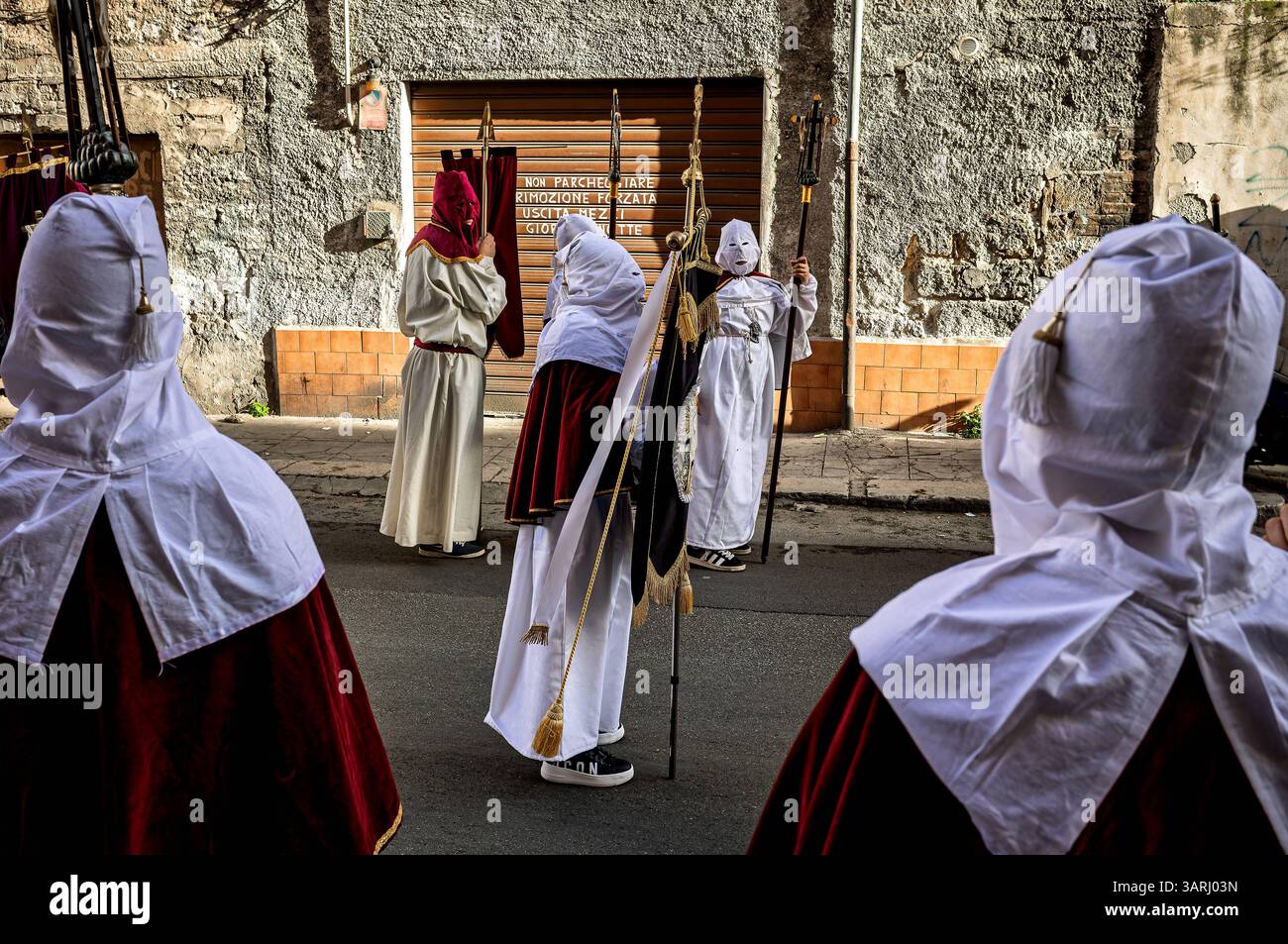 Holy Week in Palermo PALERMO, ITALY - APRIL 17: Procession of the ...