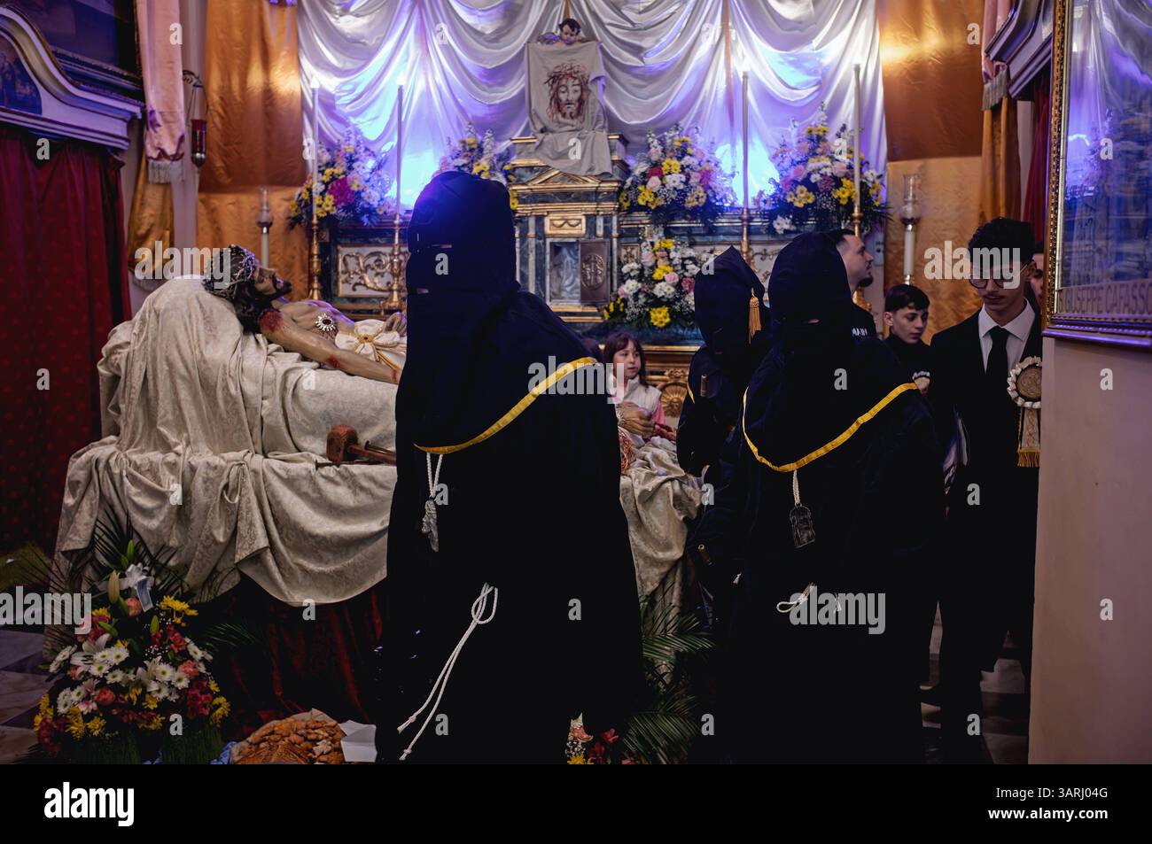 Holy Week in Palermo PALERMO, ITALY - APRIL 17: Procession of the ...