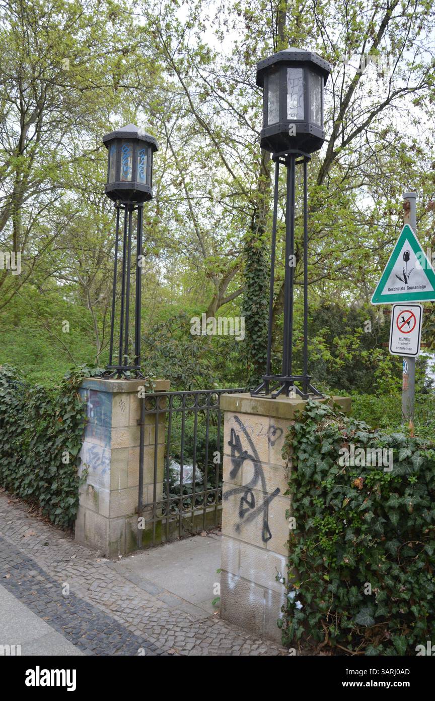 Berlin, Germany - April 14, 2025 - Lietzenseepark in Charlottenburg ...