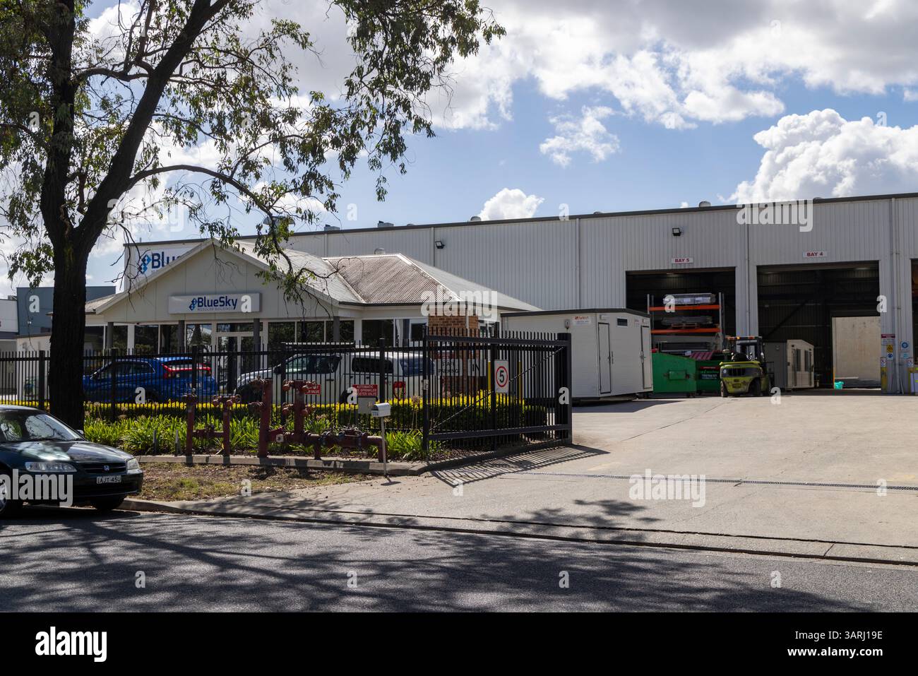 Smeaton Grange industrial area in South West Sydney, Blue Sky modular ...