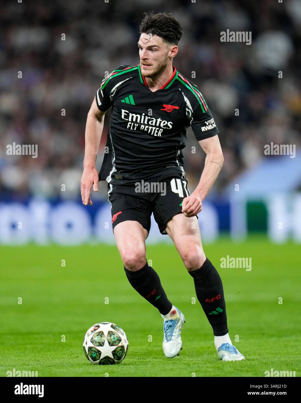 Madrid, Spain. 16th Apr, 2025. Declan Rice of Arsenal FC during the ...