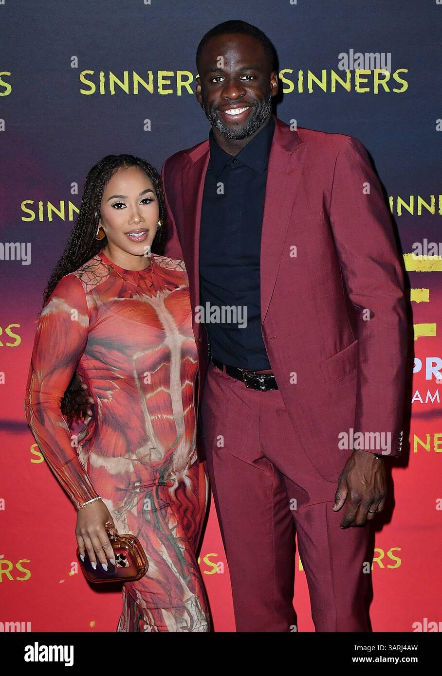 Oakland, USA. 16th Apr, 2025. Hazel Renee and Draymond Green attend a ...