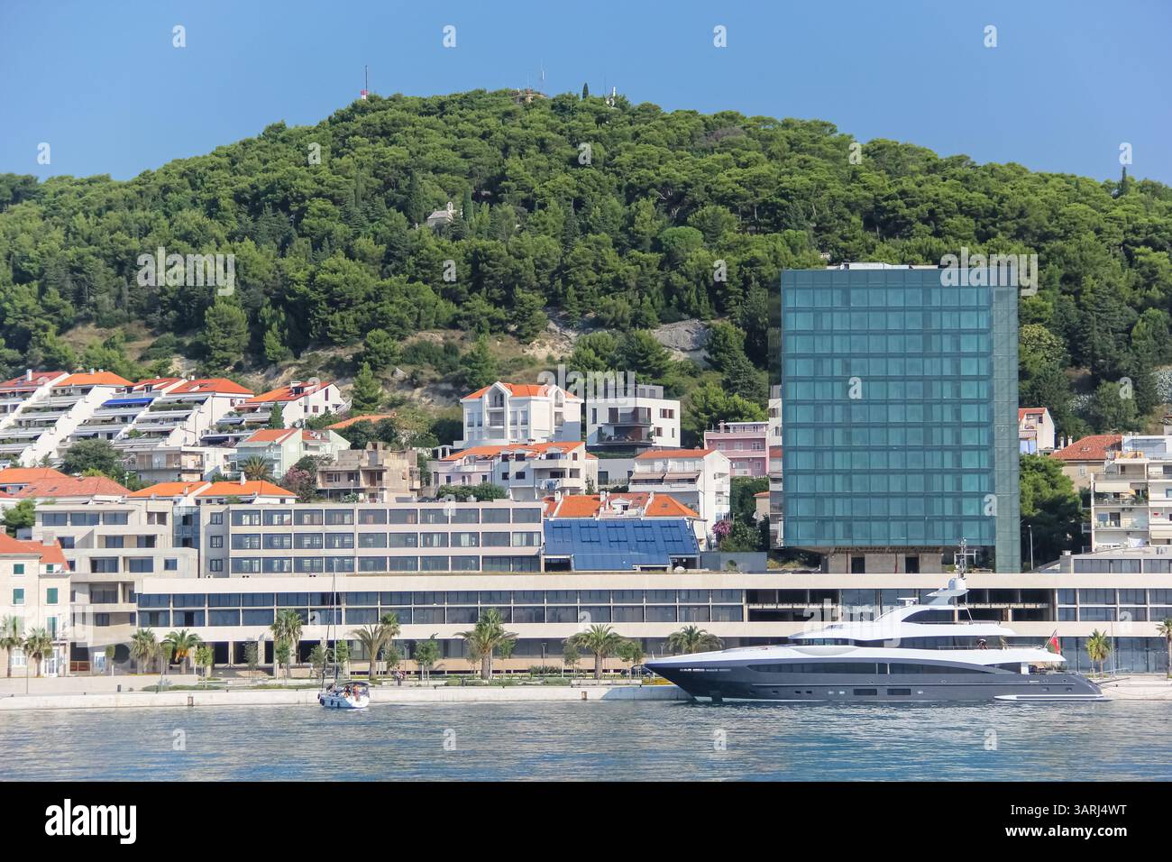 A picturesque view of Split's waterfront featuring historical landmarks ...