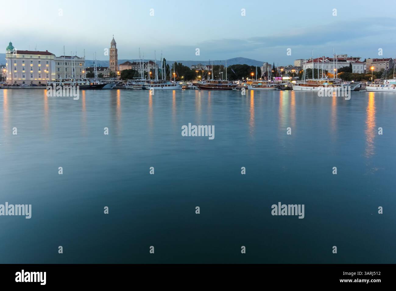 A picturesque view of Split's waterfront featuring historical landmarks ...