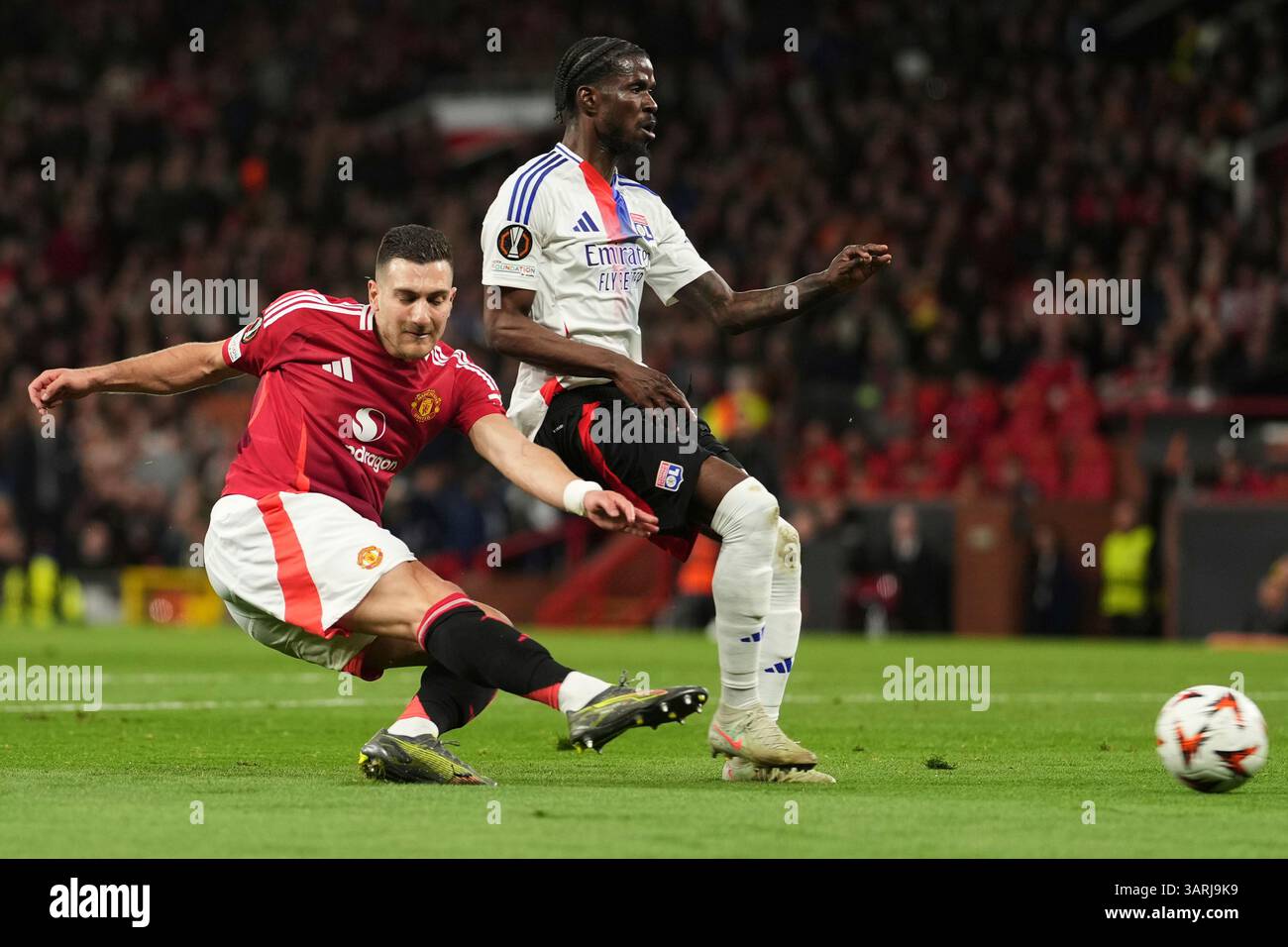 Manchester United's Diogo Dalot scores his side's second goal during ...