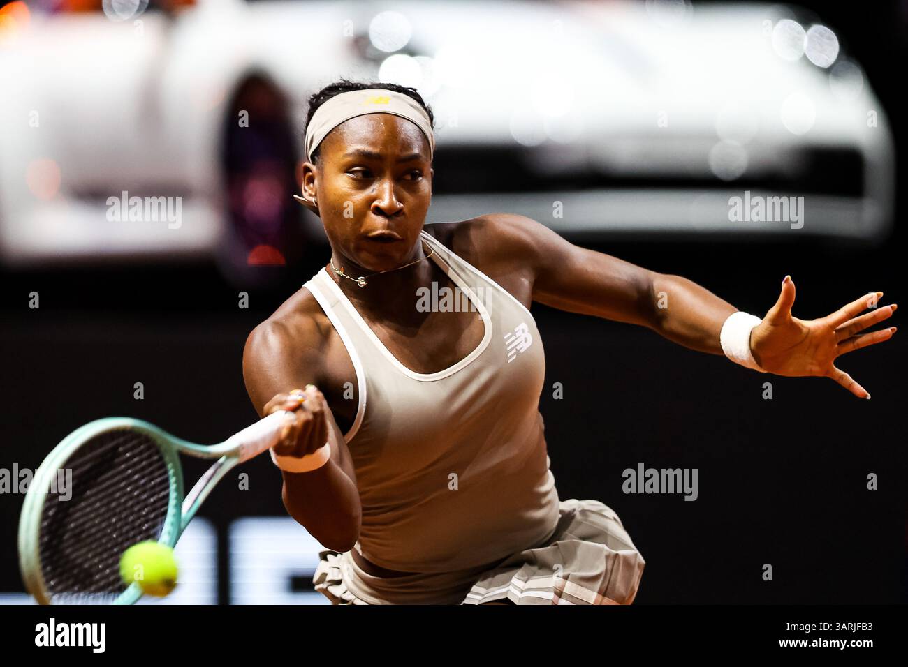 Stuttgart, Deutschland. 17th Apr, 2025. im Bild Coco Gauff USA Coco Gauff USA vs Ella Seidel GER ...