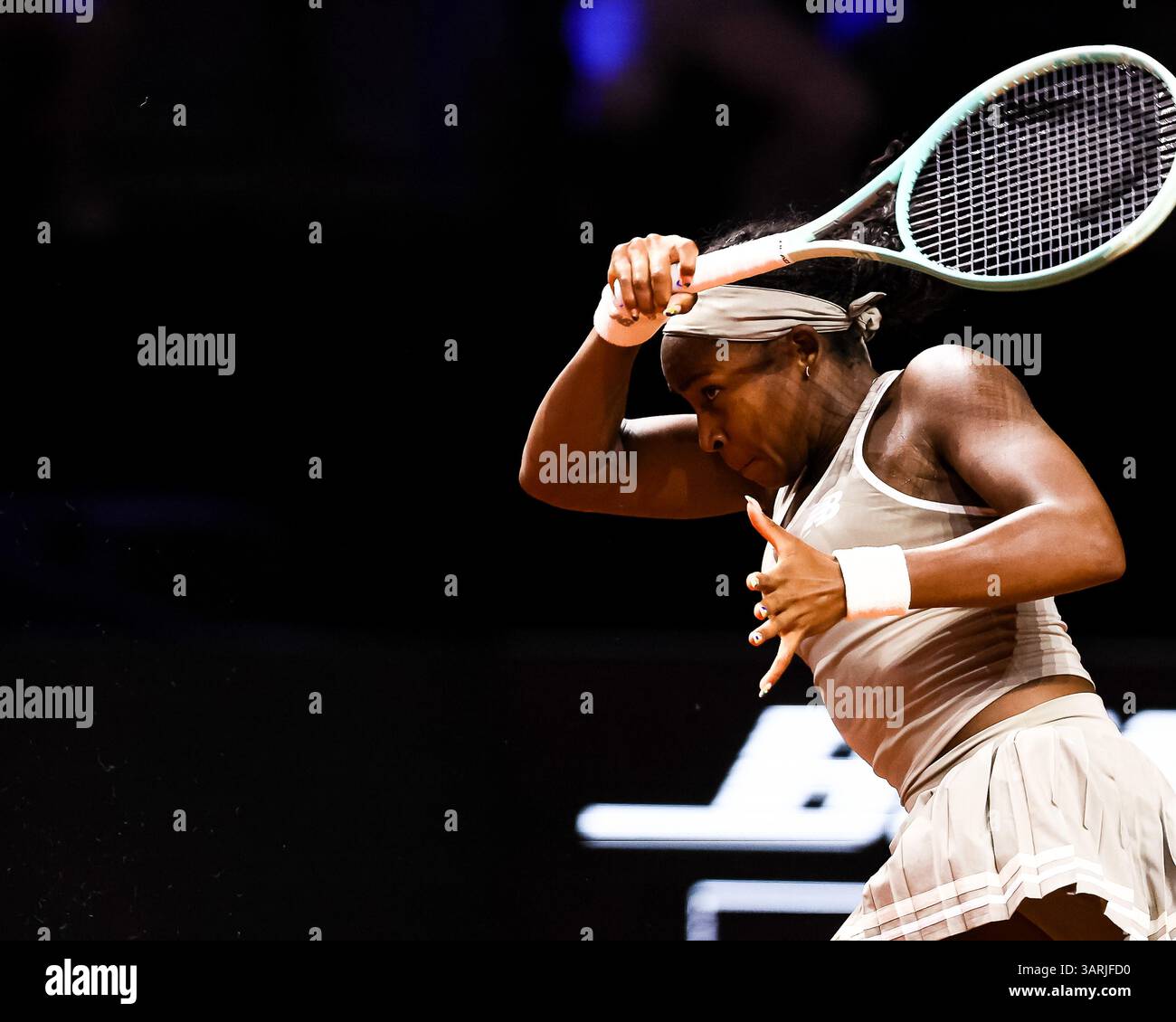 Stuttgart, Deutschland. 17th Apr, 2025. im Bild Coco Gauff USA Coco Gauff USA vs Ella Seidel GER ...