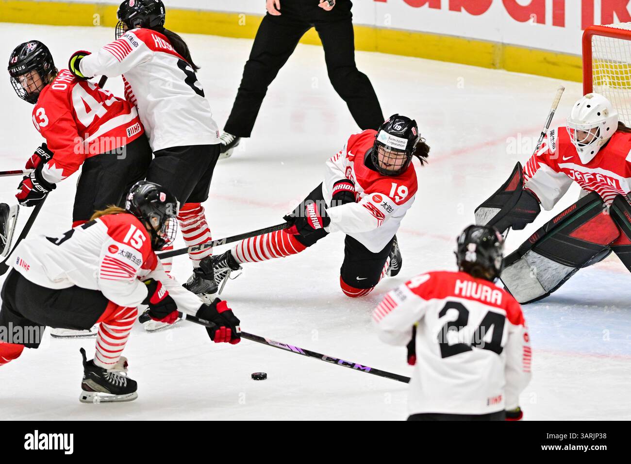 Budweis, Czech Republic. 17th Apr, 2025. Makoto Ito (JPN; middle) and ...