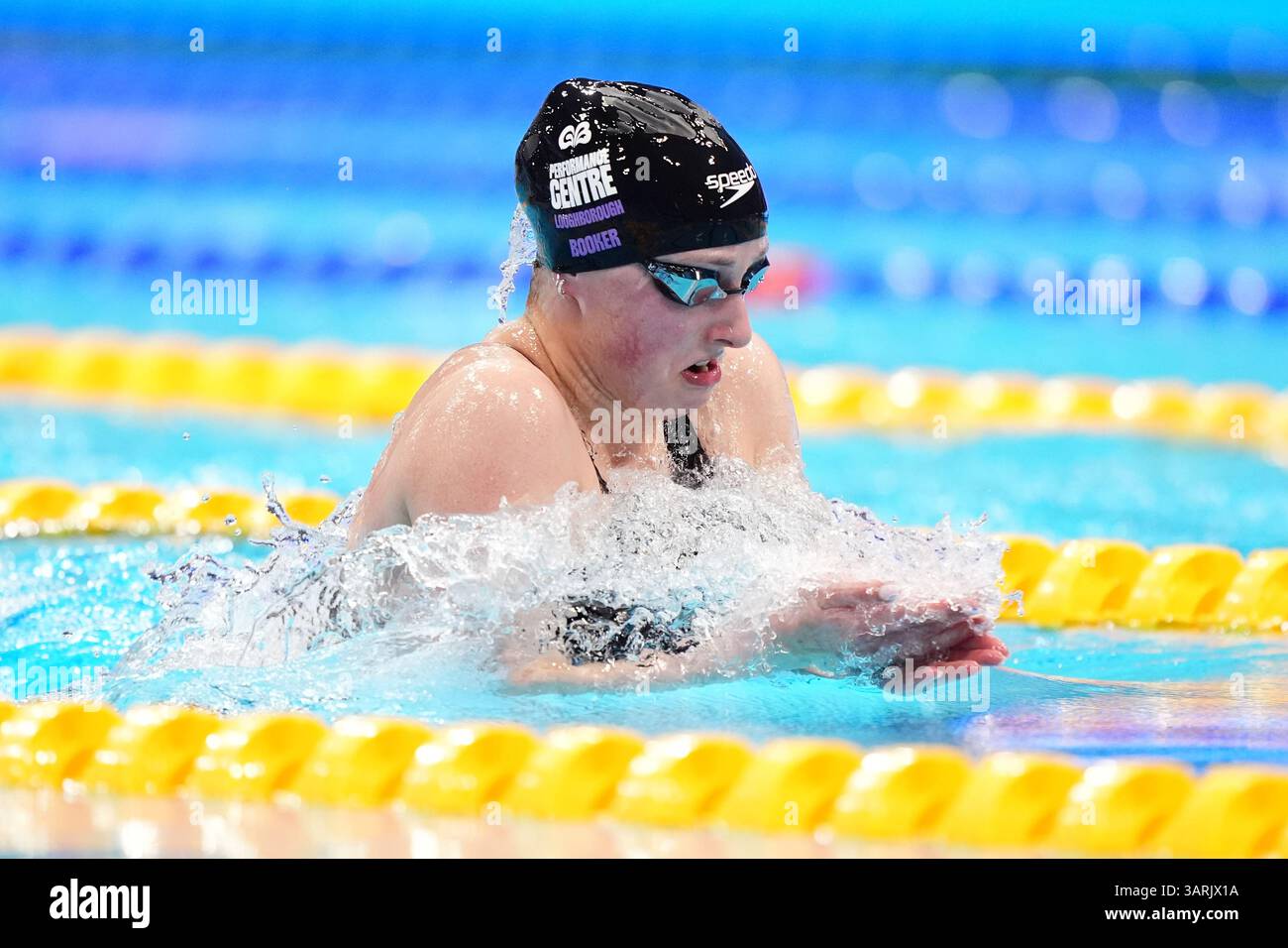Elizabeth Booker during the Women's 200m Breaststroke on day three of ...