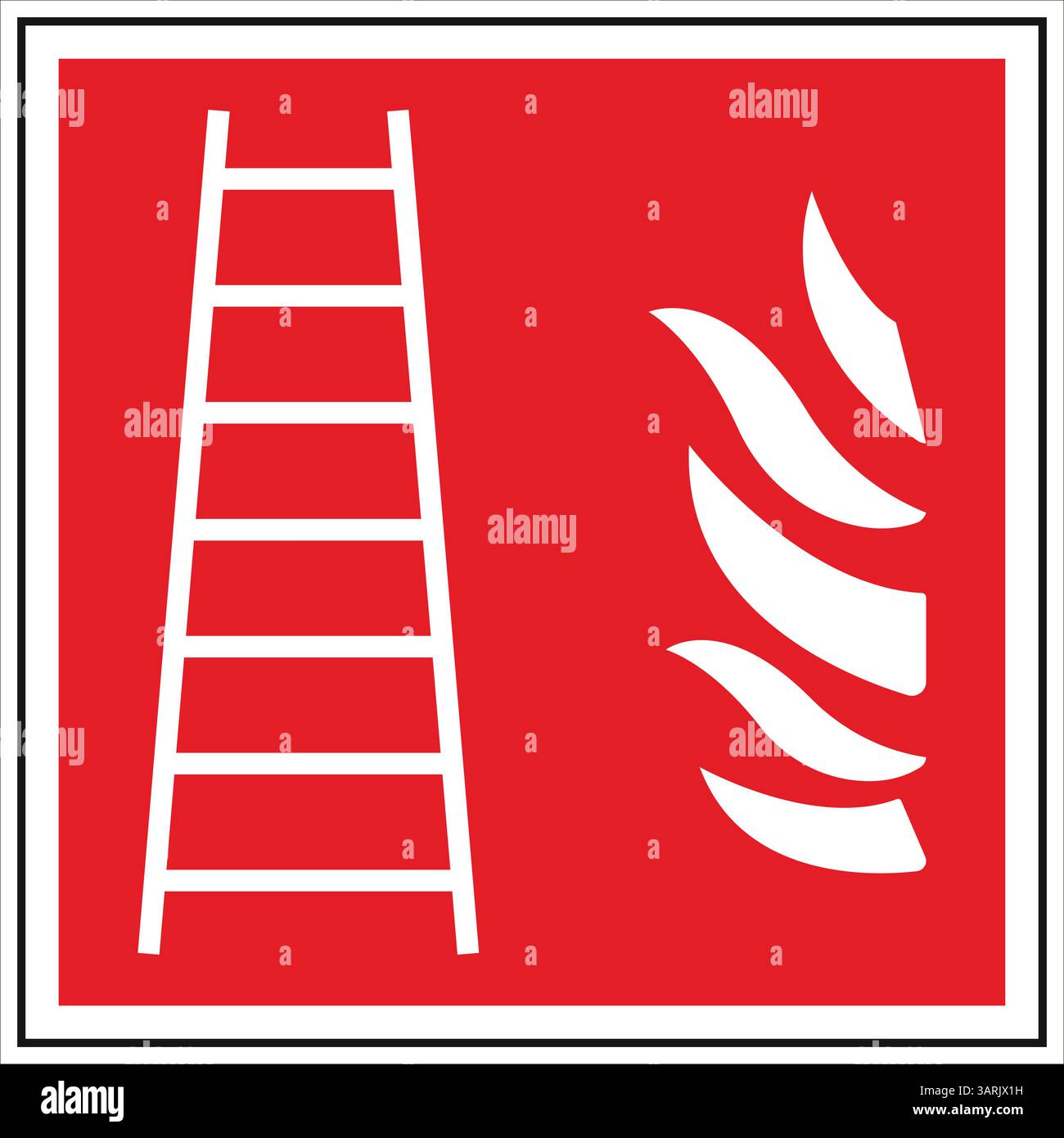 Ladder drill fire Stock Vector Images - Alamy