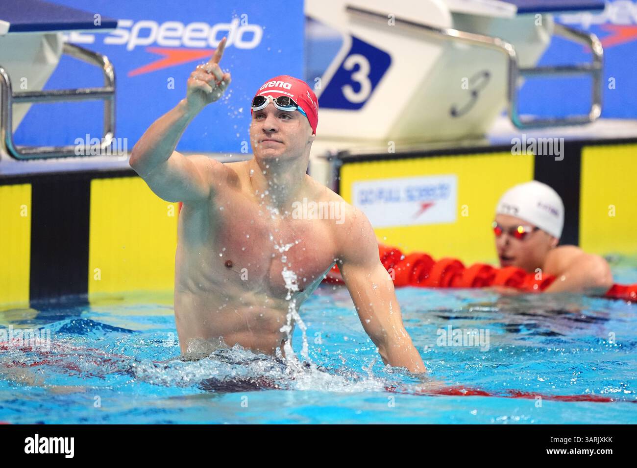 Oliver Morgan after the Men's 100m Backstroke on day three of the ...