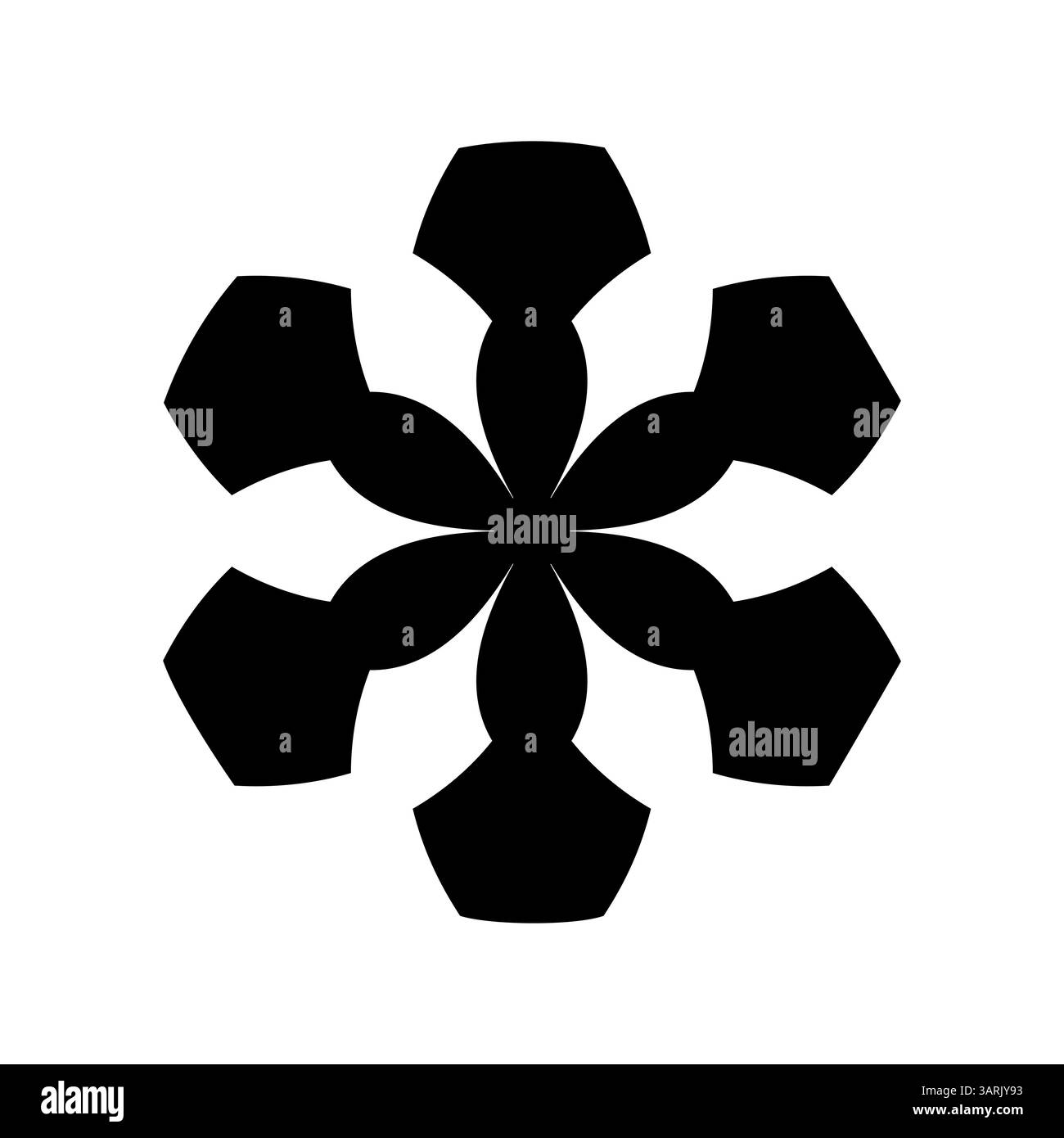 Flower design pattern on white background Stock Vector Image & Art - Alamy