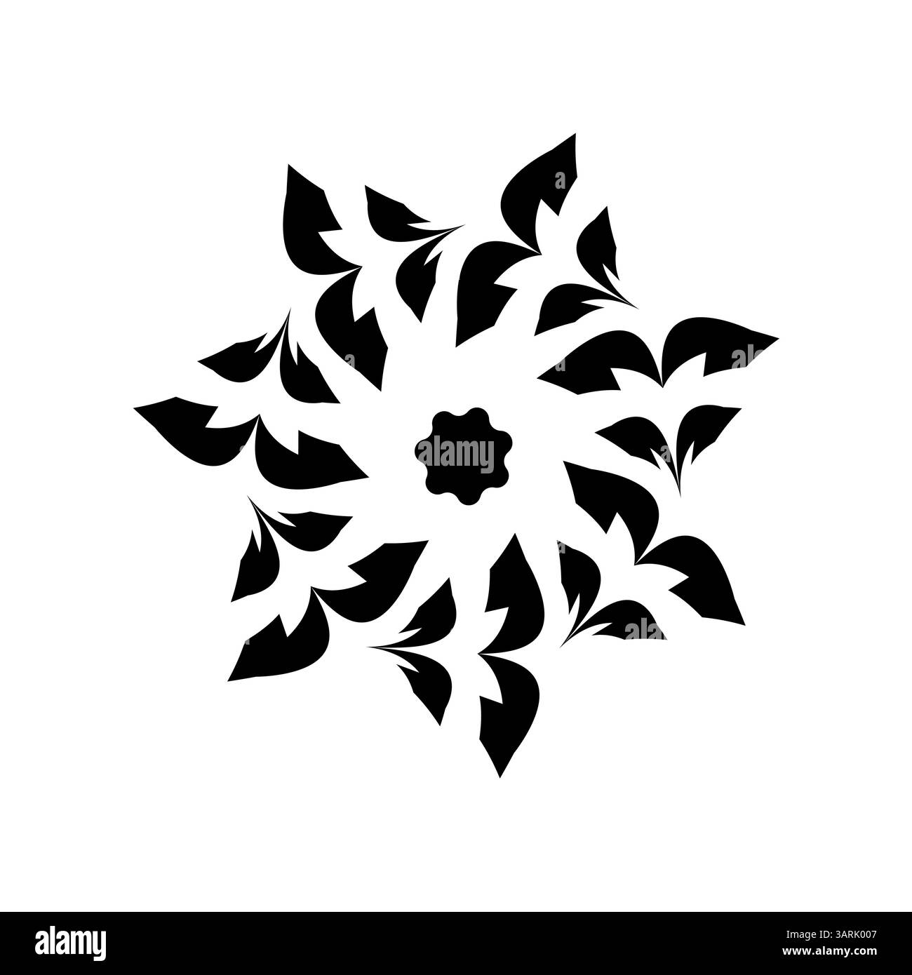 Flower design pattern on white background Stock Vector Image & Art - Alamy