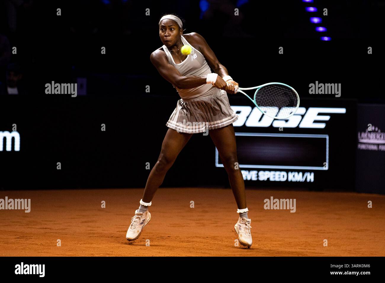 Stuttgart, Deutschland. 17th Apr, 2025. im Bild Coco Gauff USA Coco Gauff USA vs Ella Seidel GER ...