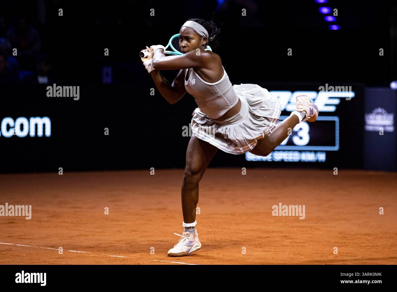 Stuttgart, Deutschland. 17th Apr, 2025. im Bild Coco Gauff USA Coco Gauff USA vs Ella Seidel GER ...