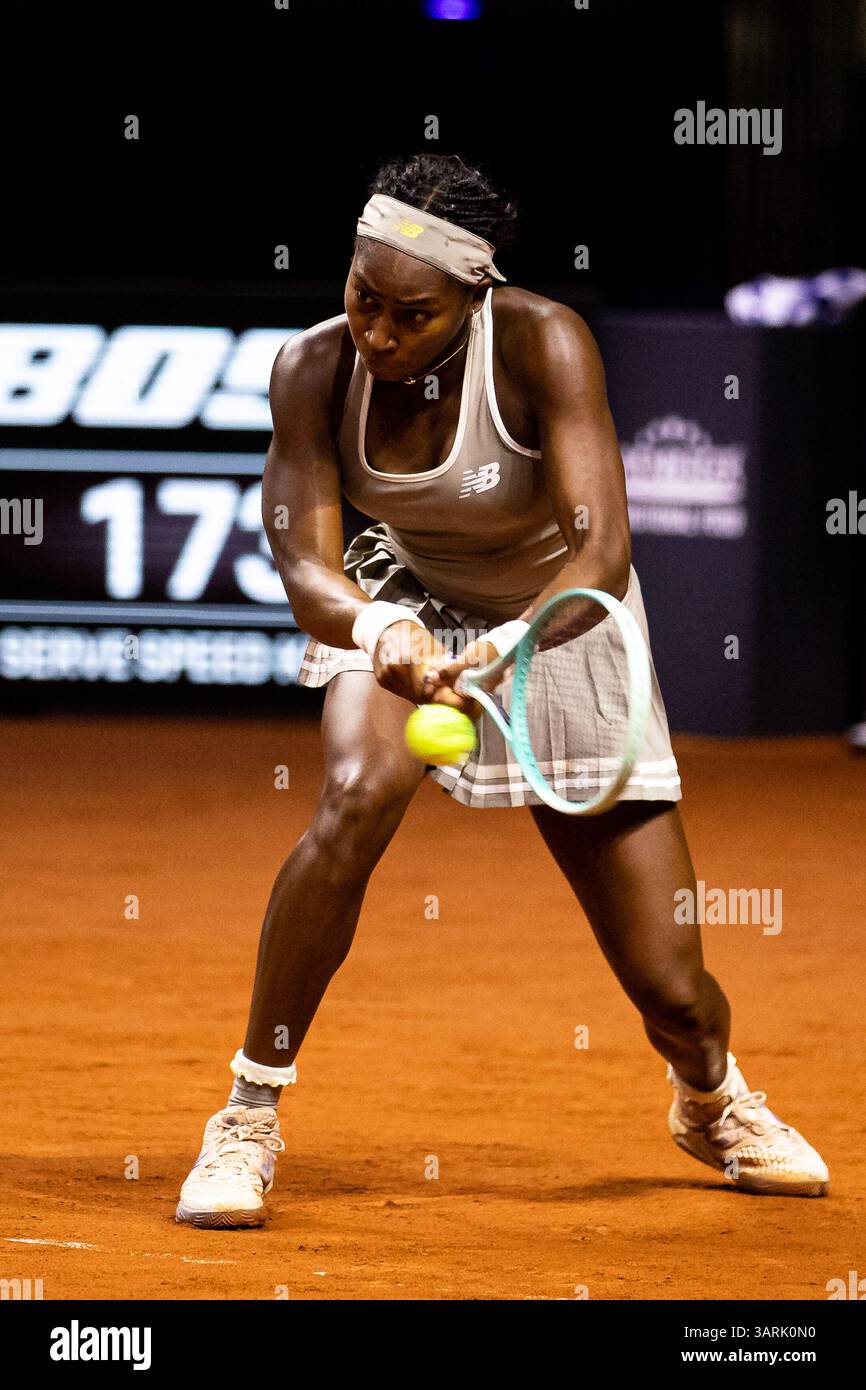 im Bild Coco Gauff USA Coco Gauff USA vs Ella Seidel GER GER, Porsche Tennis Grand Prix GP ...