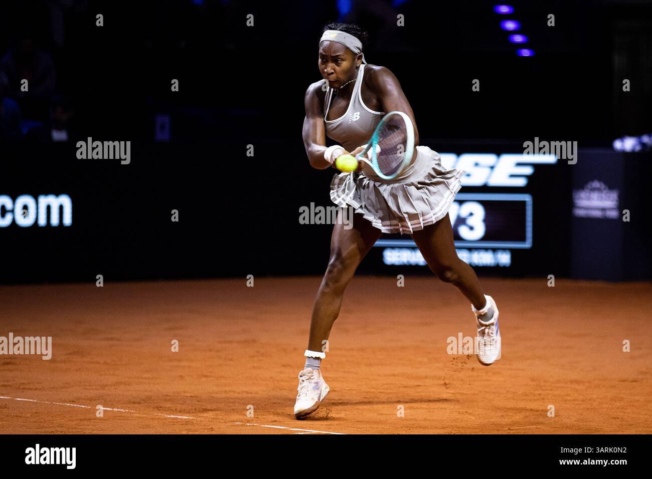 Stuttgart, Deutschland. 17th Apr, 2025. im Bild Coco Gauff USA Coco Gauff USA vs Ella Seidel GER ...
