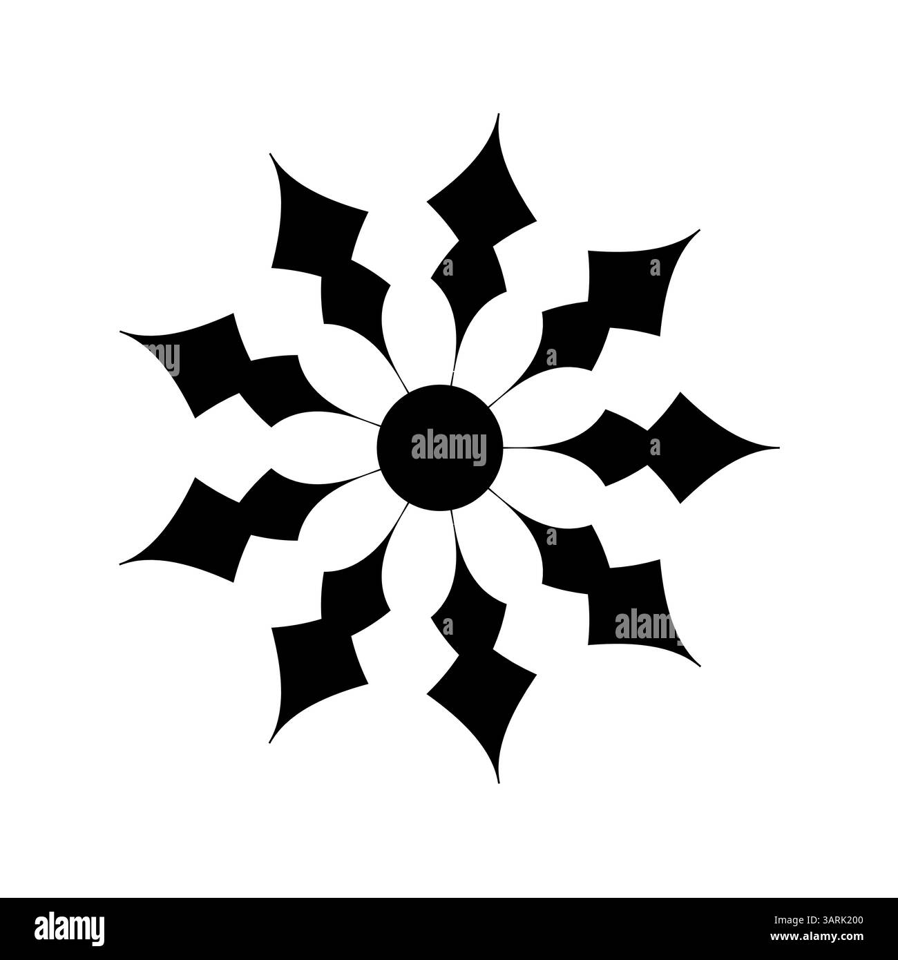 Flower design pattern on white background Stock Vector Image & Art - Alamy