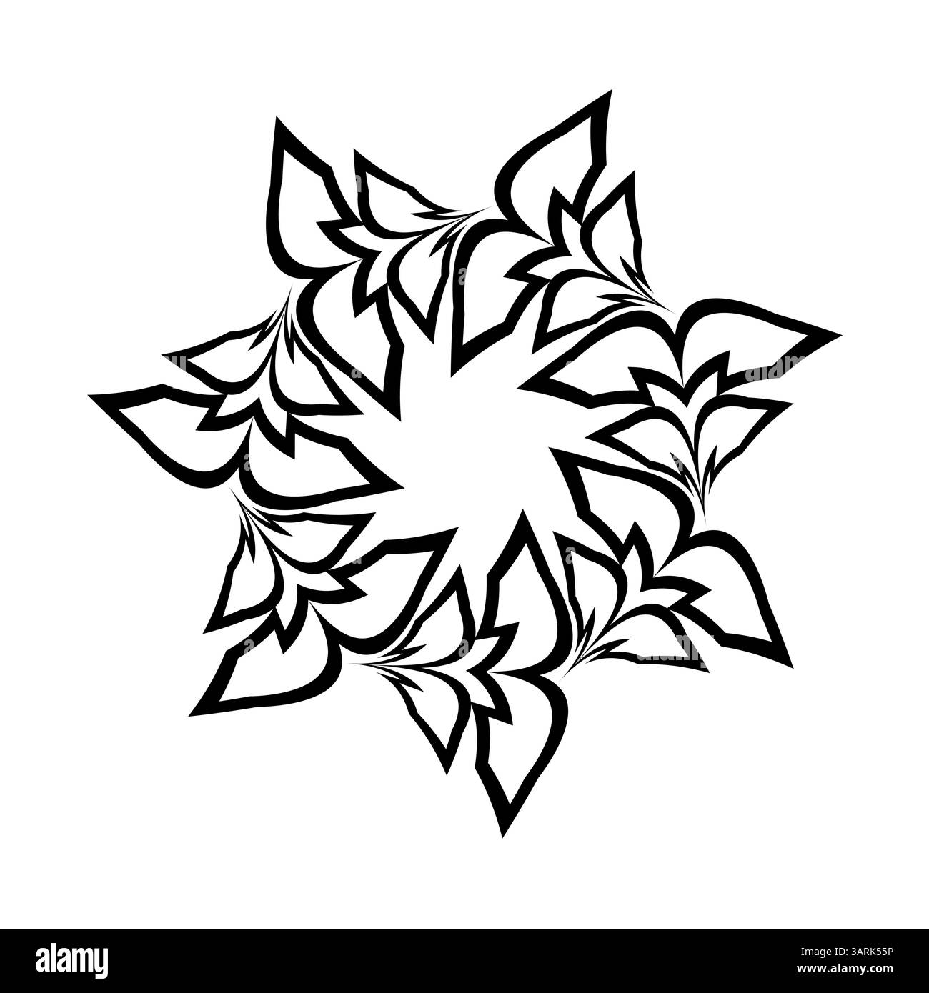 Flower design pattern on white background Stock Vector Image & Art - Alamy