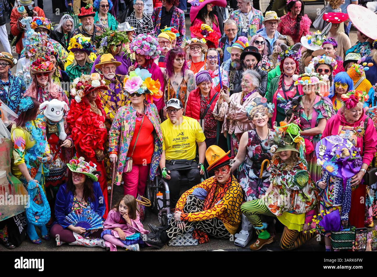 London, UK, 17th April 2025. The group photo proves very popular with ...