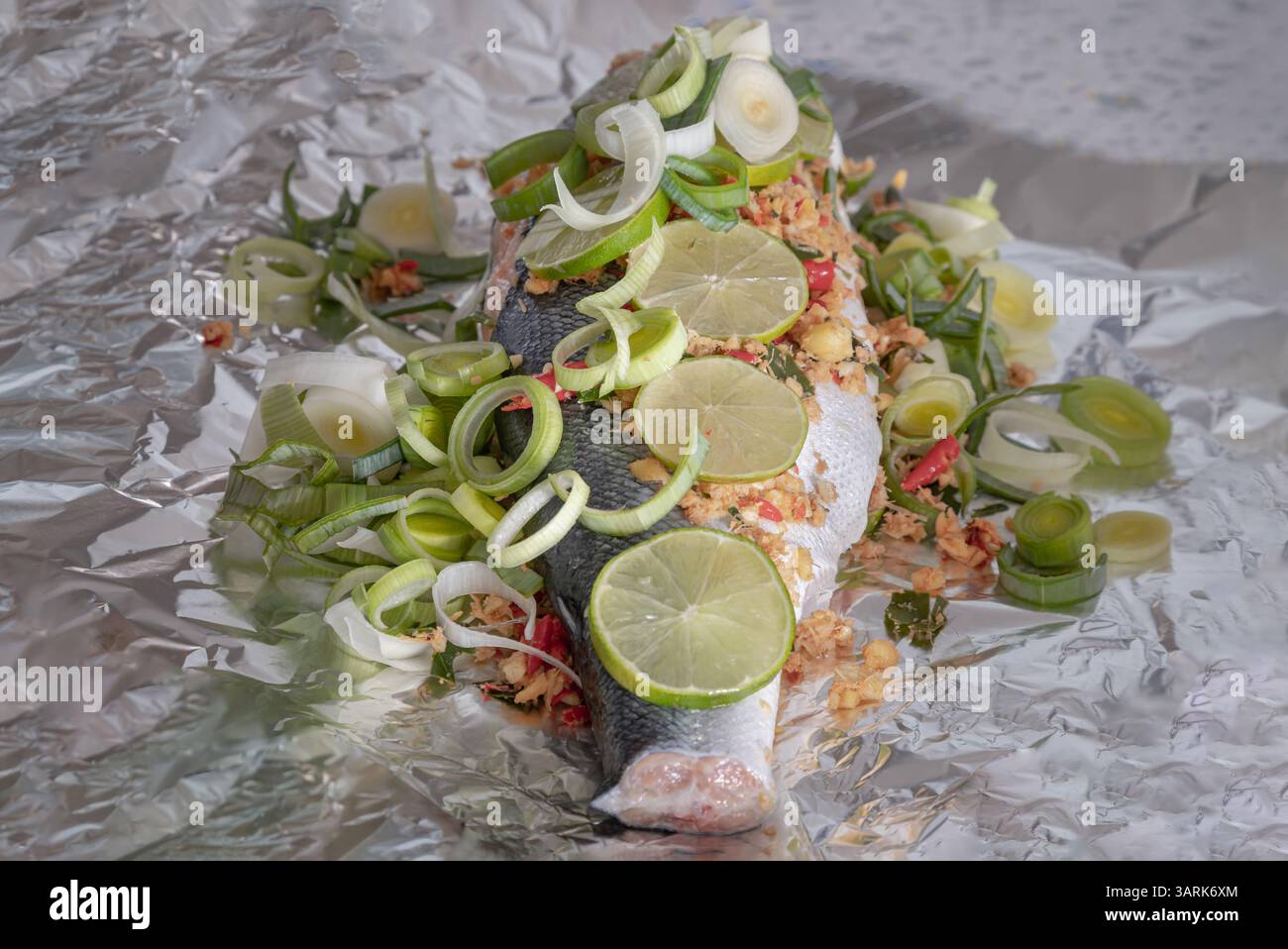 Prepare whole baked salmon hi-res stock photography and images - Alamy