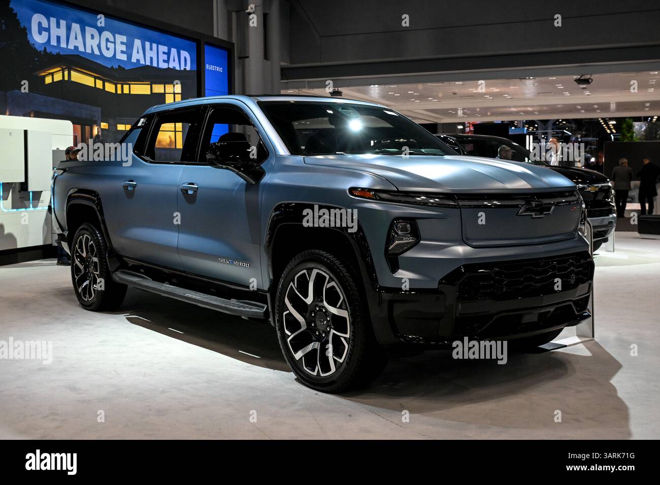 The Chevrolet 2025 Silverado EV RST on display during the 2025 New York ...