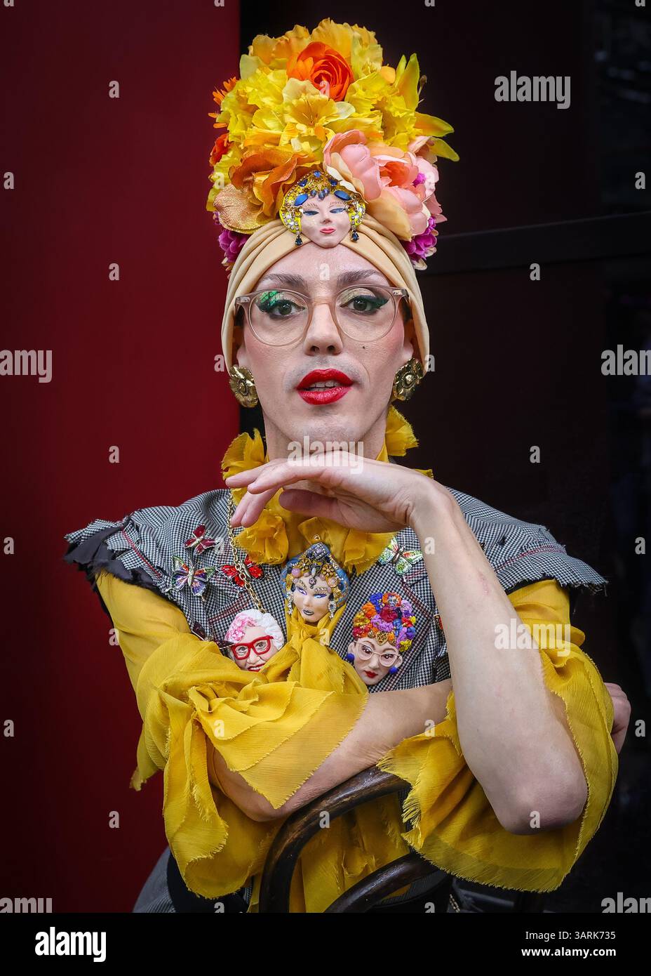 London, UK. 17th Apr, 2025. Organiser Florent Bidois. Participants show ...