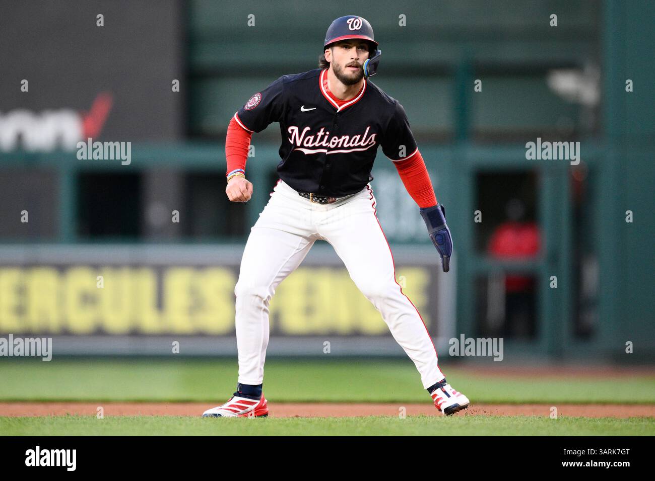 Washington Nationals' Dylan Crews in action during a baseball game ...