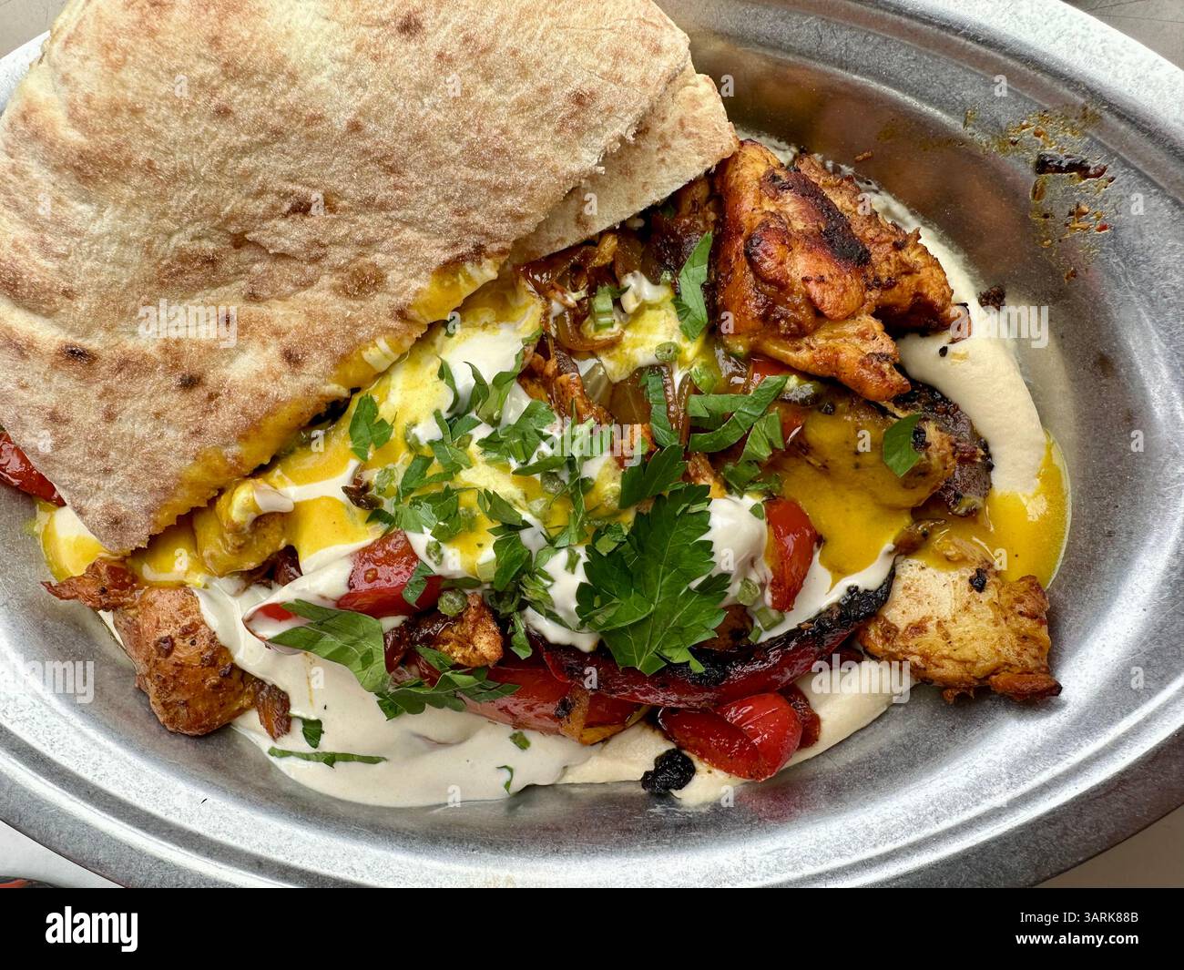 A meal at the Neni on the Naschmarkt in Vienna, Austria Stock Photo - Alamy