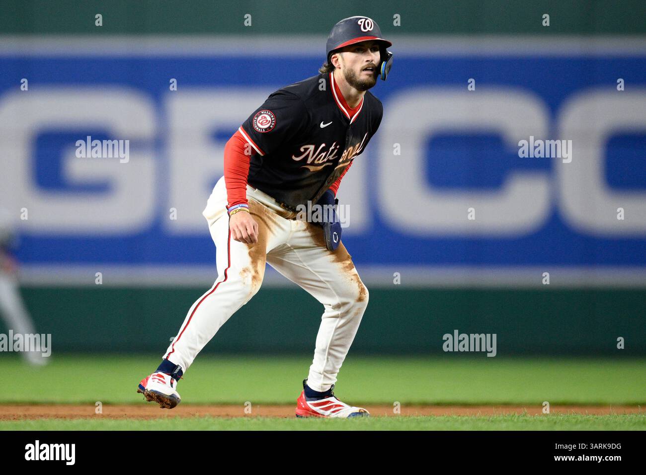 Washington Nationals' Dylan Crews in action during a baseball game ...