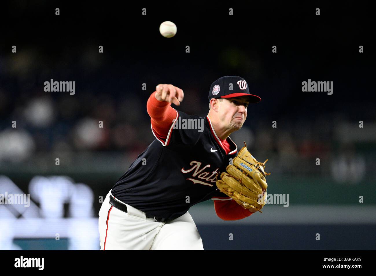 Washington Nationals pitcher Jackson Rutledge (79) in action during a ...