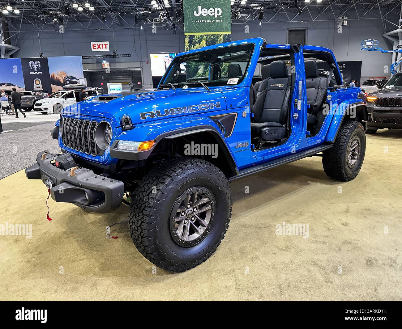 NEW YORK CITY, NY, USA- APRIL 16, 2025: Jeep Wrangler Rubicon 4x4 ...