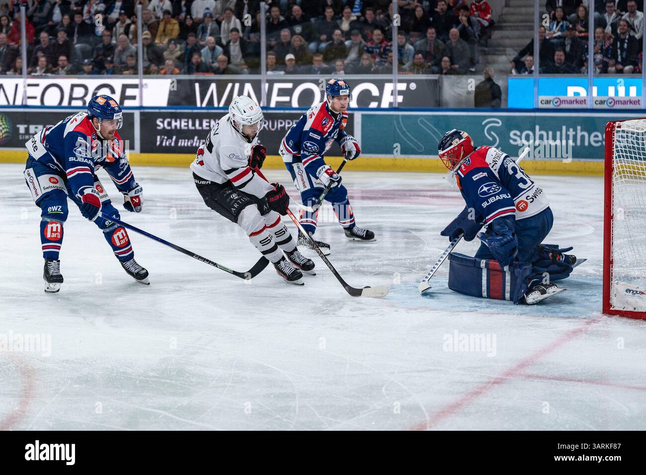 April 17, 2025, Zurich, SwissLife Arena, NL Finals: ZSC Lions ...