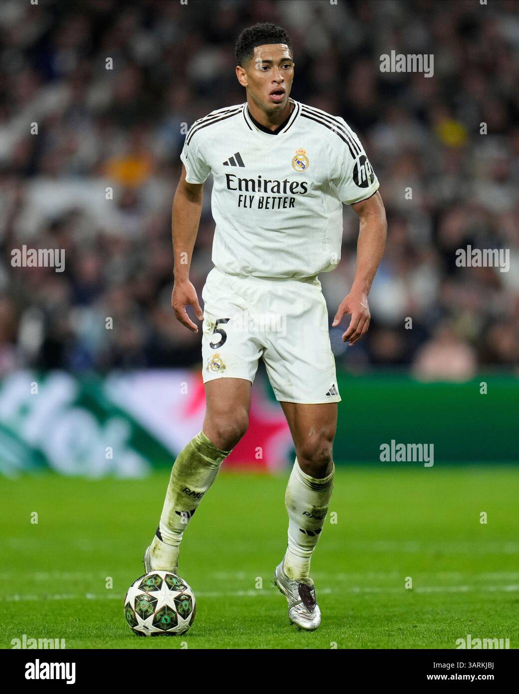 Madrid, Spain. 16th Apr, 2025. Jude Bellingham of Real Madrid CF during ...