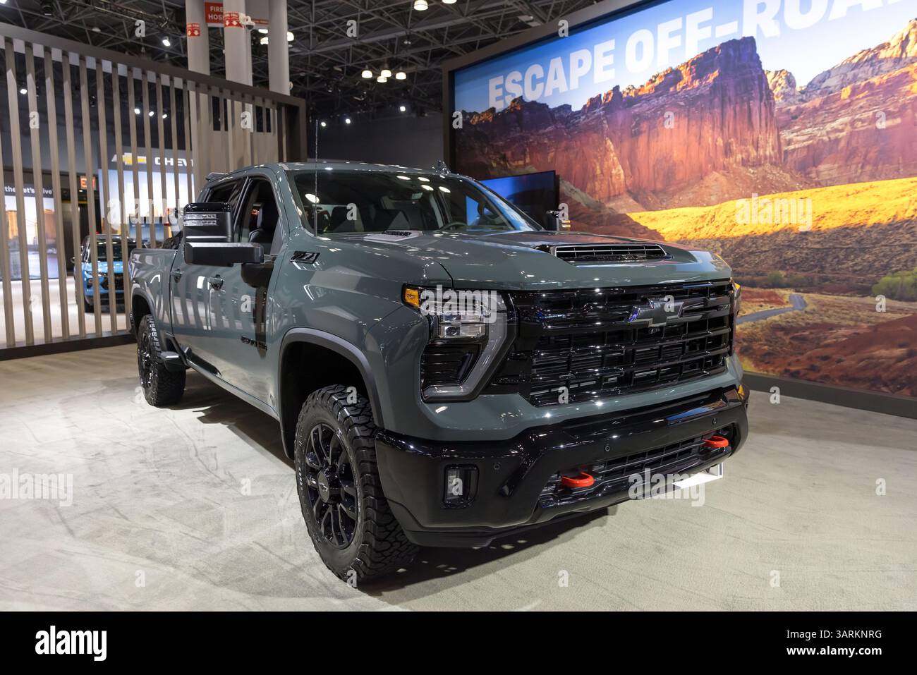 New York City, United States . 17th Apr, 2025. Chevrolet 2025 Silverado ...
