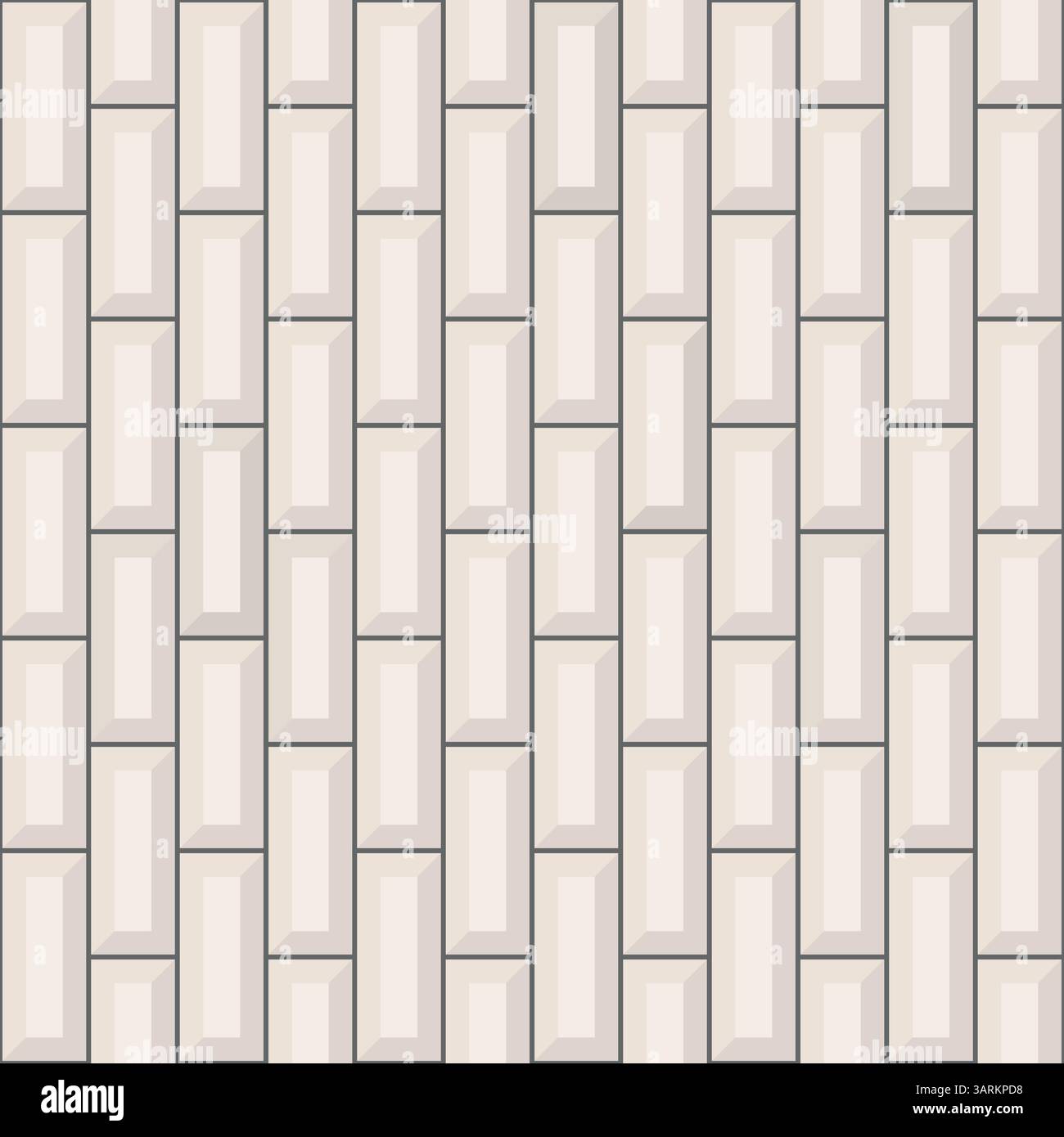 White ceramic vertical tile wall pattern. Subway, metro brick textured ...