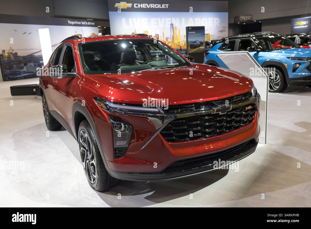 New York City, United States . 17th Apr, 2025. Chevrolet 2025 Trax RS ...