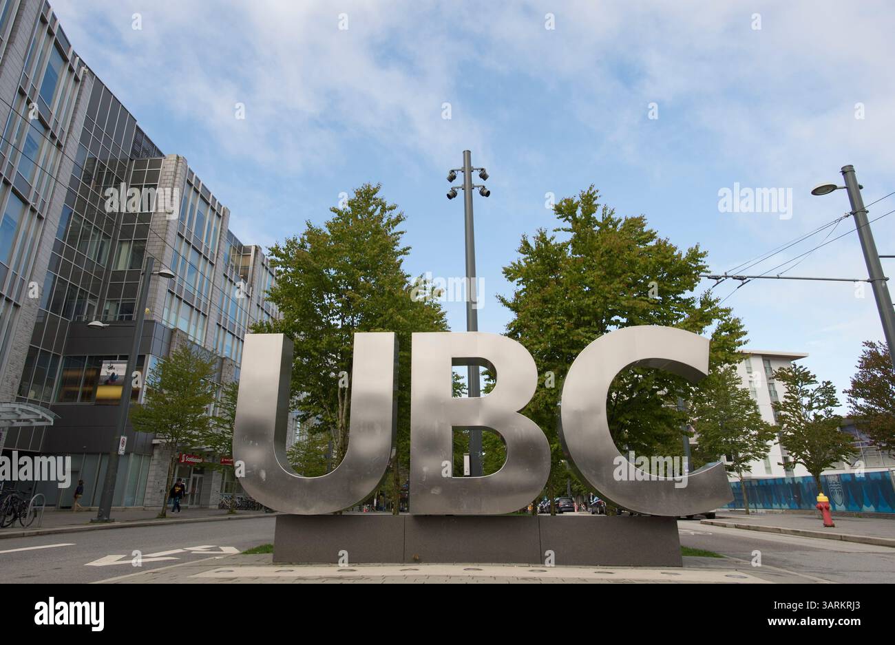 Vancouver, Can. 23rd Apr, 2019. The UBC sign is pictured at the ...