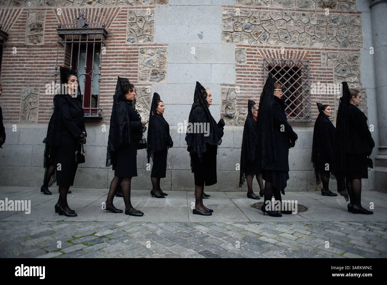 People during the procession of Our Father Jesus of Nazareth the Poor ...