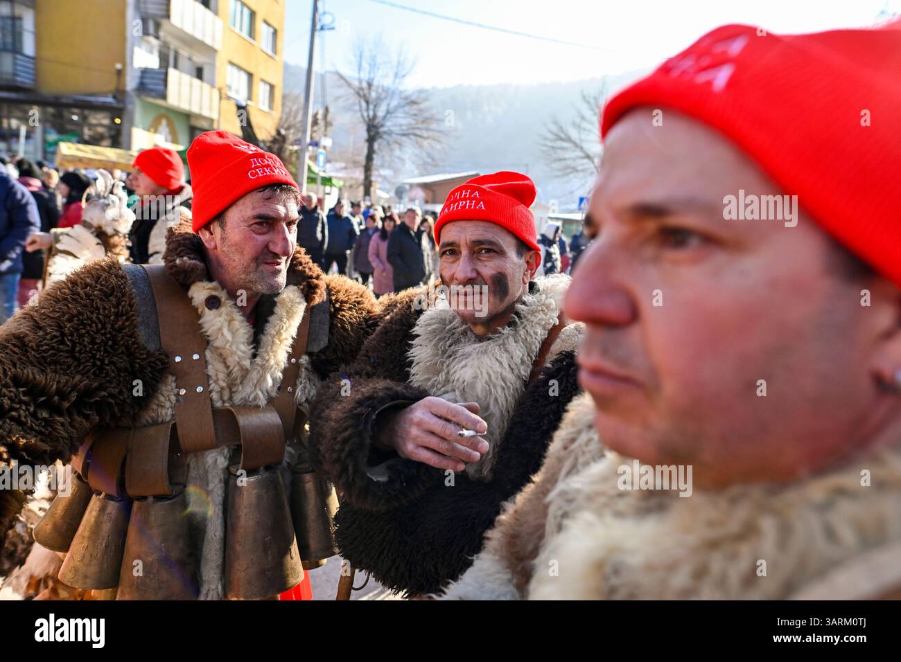The Kukeri celebration in Breznik, Bulgaria, is a vivid expression of ...